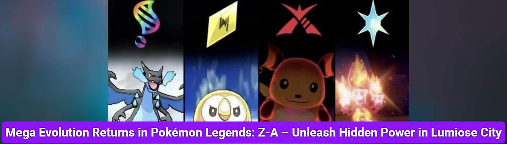 Mega Evolution Returns in Pokémon Legends: Z-A – Unleash Hidden Power ...