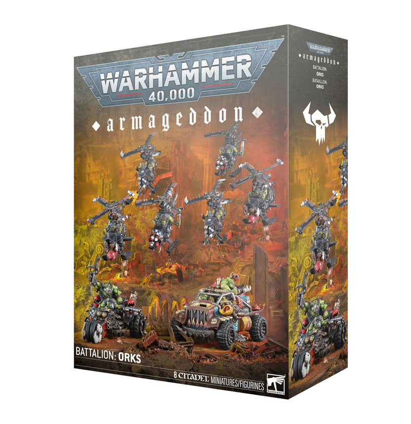 Games Workshop Warhammer 40K Orks Armageddon Battalion Plastic Box 73 ...